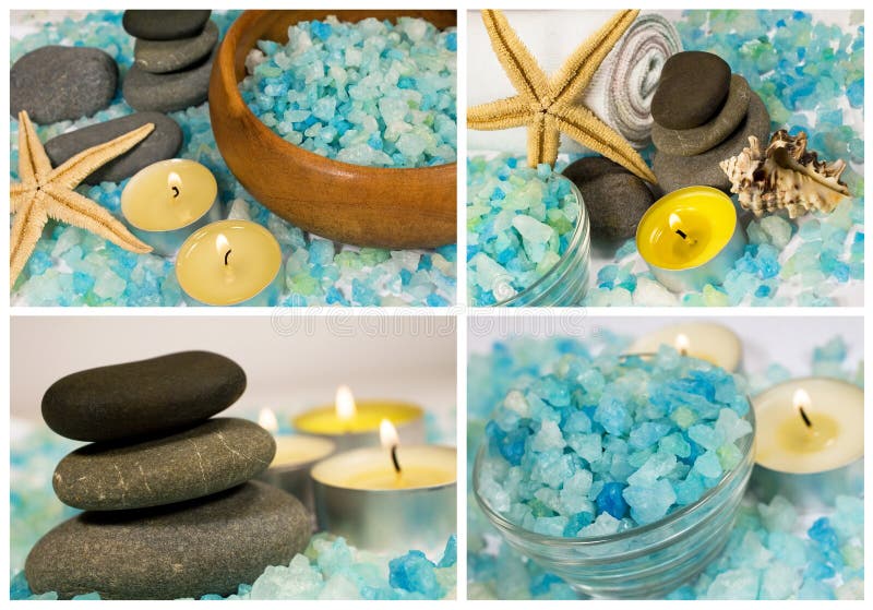 Spa collection stock photo. Image of relaxation, blue - 25172142