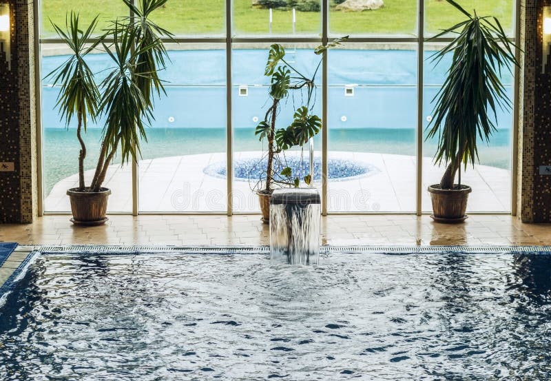 SPA Complex with Swimming Pool. a Place for Relaxation. Editorial ...