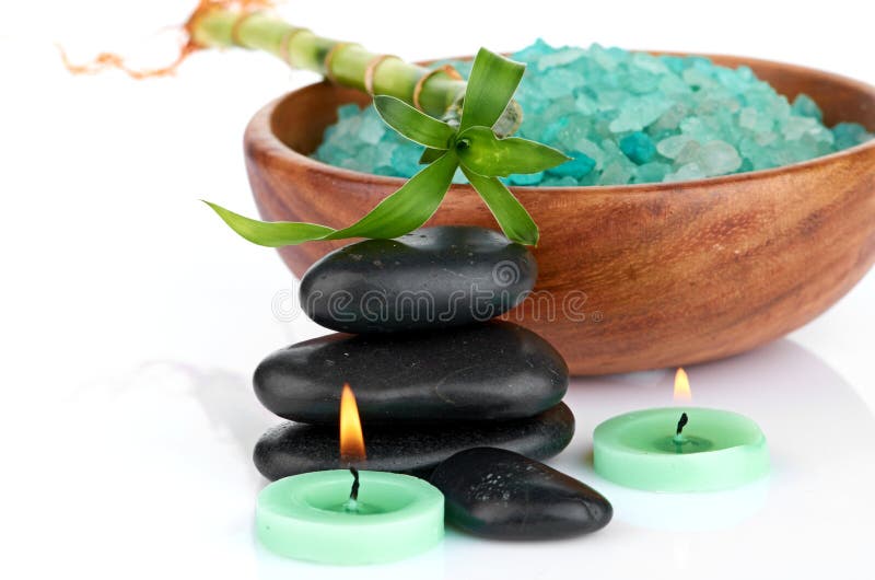 Spa Concept Over White with Sample Text Stock Image - Image of healthy ...