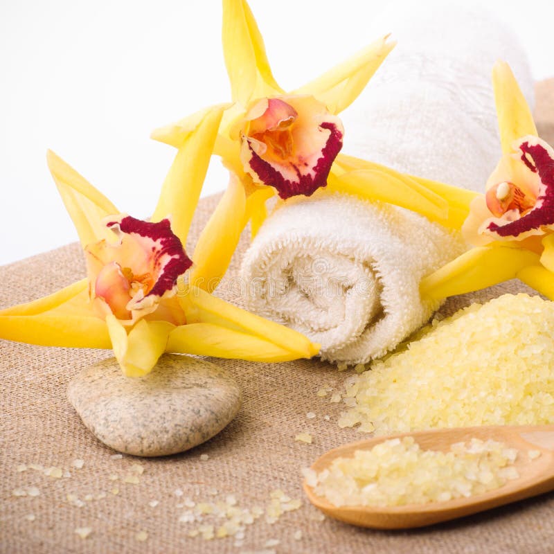 Spa concept yellow stock image. Image of freshness, nature - 20971099