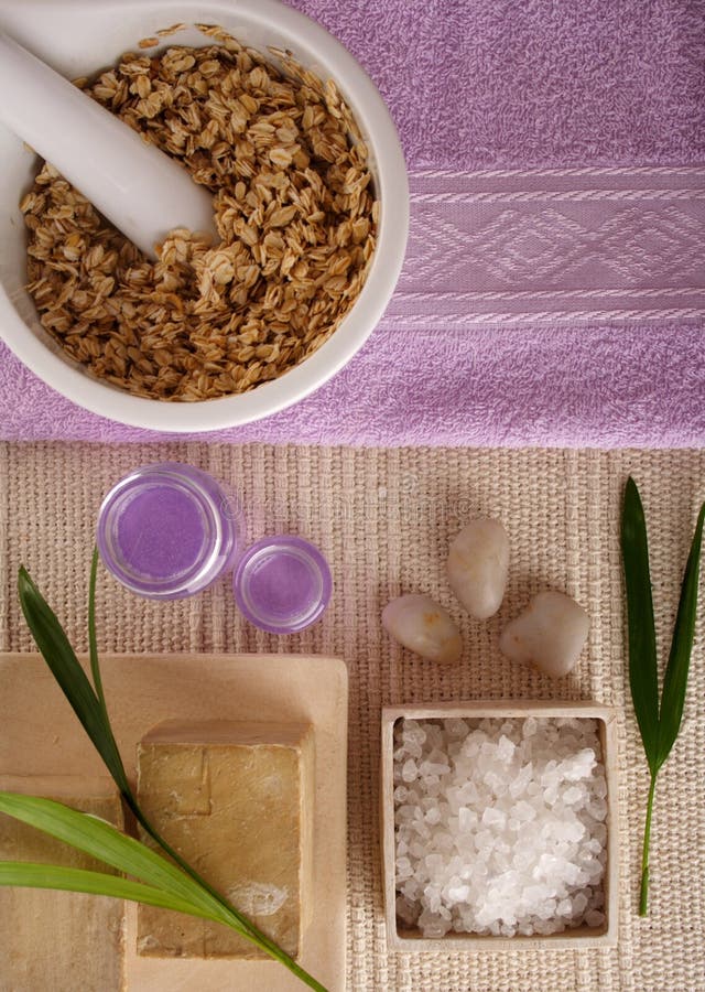 SPA cosmetics series stock image. Image of nature, products - 4434521