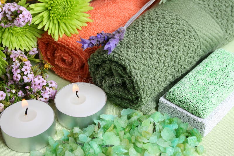 Spa Day stock image. Image of relaxing, green, scrub - 12332111