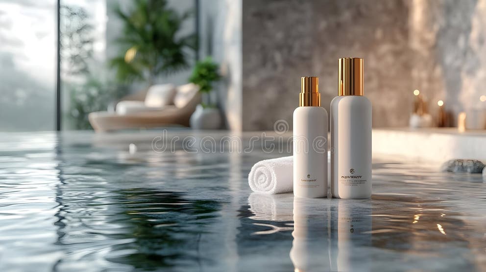 Spa Day Relaxation 3D Illustration Stock Illustration - Illustration of ...