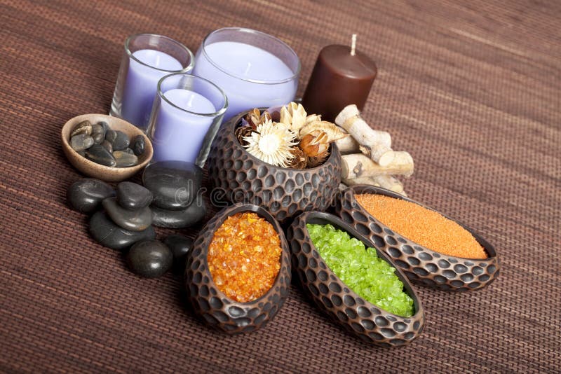 Spa equipment stock image. Image of soap, beauty, mineral - 15961377