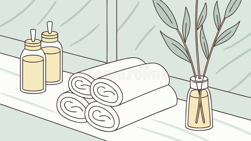 Rolled Aromatic Towels Stock Illustrations – 375 Rolled Aromatic Towels ...
