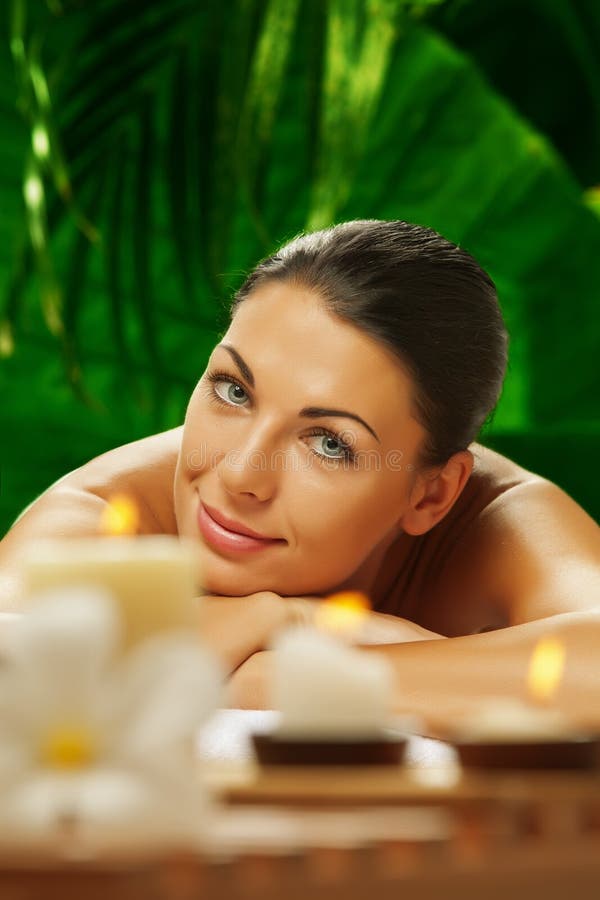 Spa face stock image. Image of bliss, attractive, model - 24828955