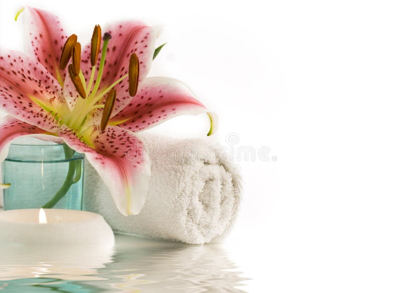 Spa feeling stock image. Image of candle, health, relaxation - 7953237