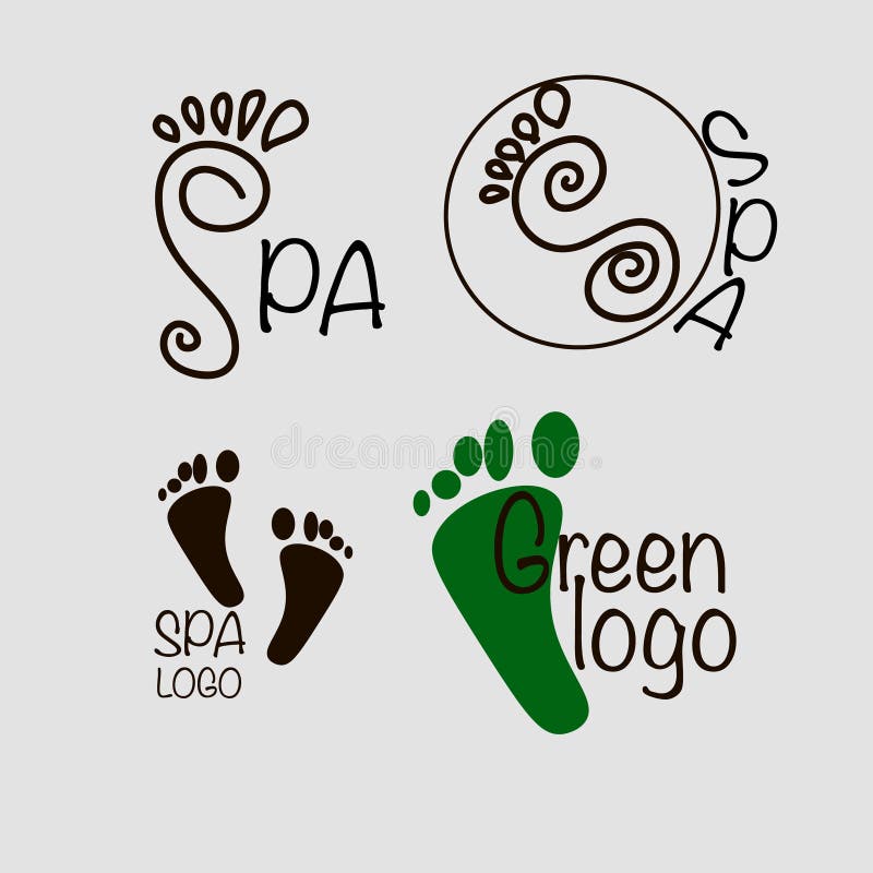 Spa feet logo stock vector. Illustration of people, footprint - 70282660