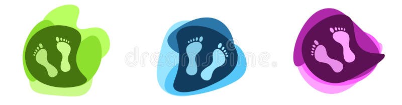 Spa Feet Treatment Banner Template Different Colors Stock Vector ...