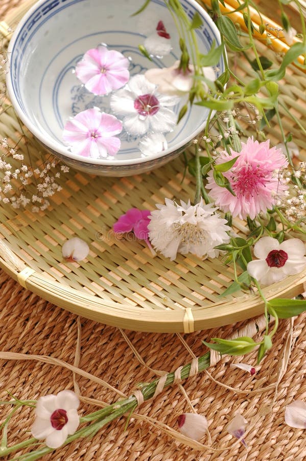 Spa floral composition stock image. Image of candle, branch - 52017781