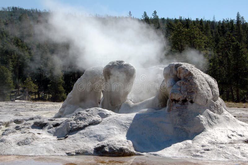 Spa Geyser Steam stock image. Image of mist, warm, area - 12391437