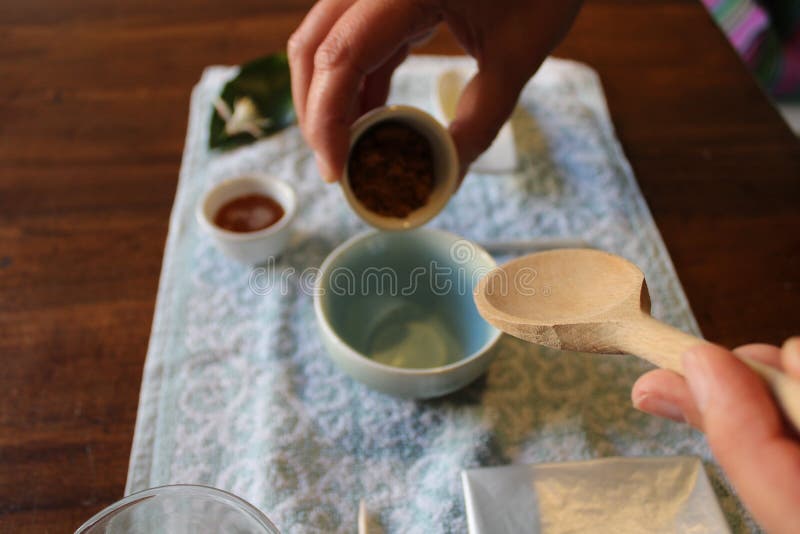 Homemade Hand Spa Treatment with Sugar and Honey Stock Image - Image of ...