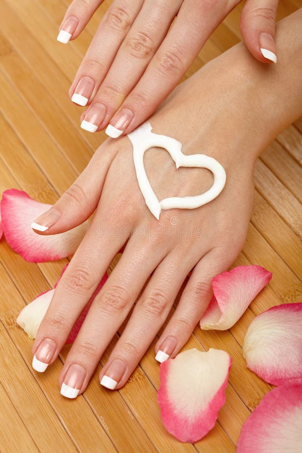 Spa hands stock image. Image of laque, flowers, arms - 13709039