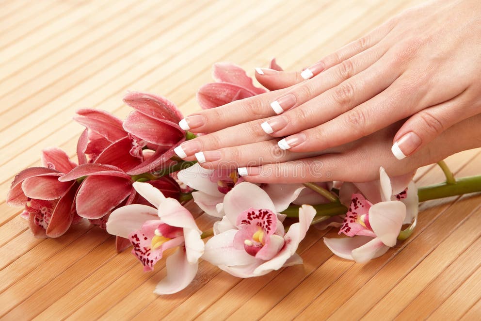 Spa hands stock image. Image of elegant, clean, manicure - 13737223