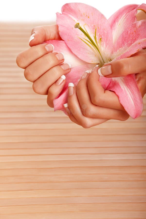 Spa hands stock photo. Image of elegance, female, flowers - 14407094