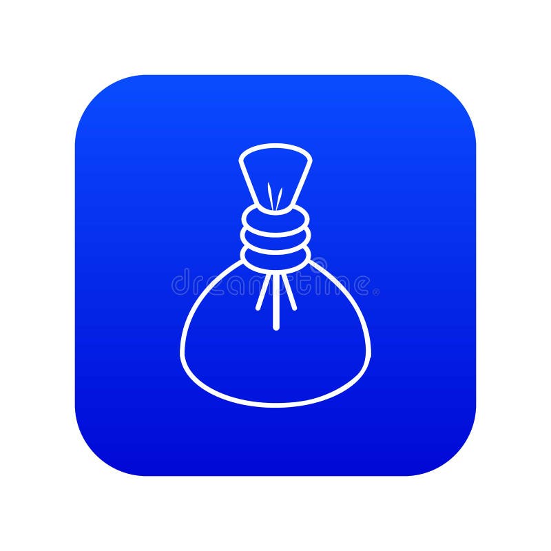 Spa Hot Compress Icon Blue Vector Stock Vector - Illustration of health ...