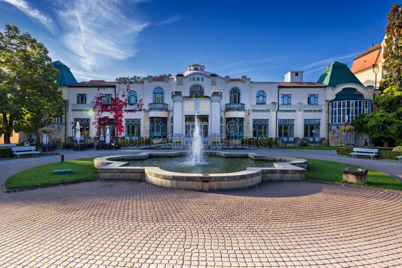 Spa house Irma in Piestany editorial photo. Image of slovakia - 232466121