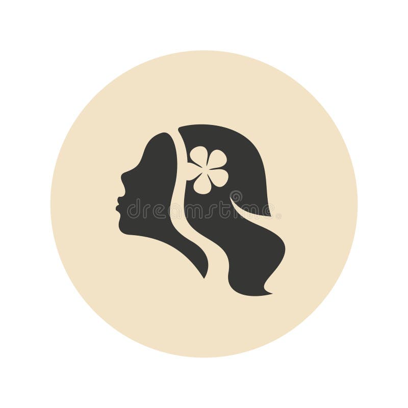 Spa Icon Logo. Vector Illustration Stock Vector - Illustration of girl ...