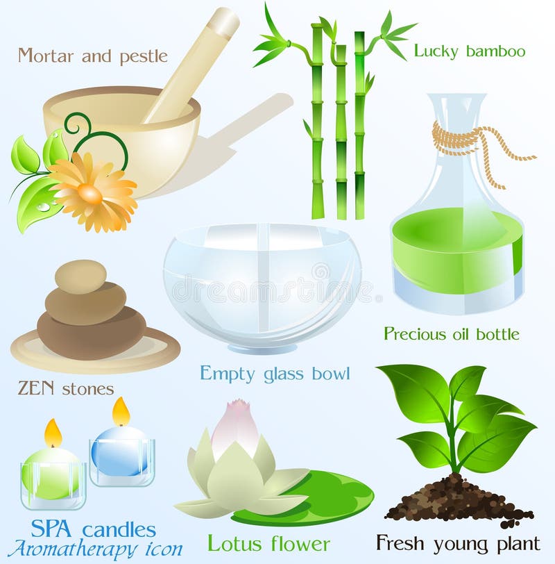 Spa Icons/ Objects Vector Set Stock Vector - Illustration of icons ...