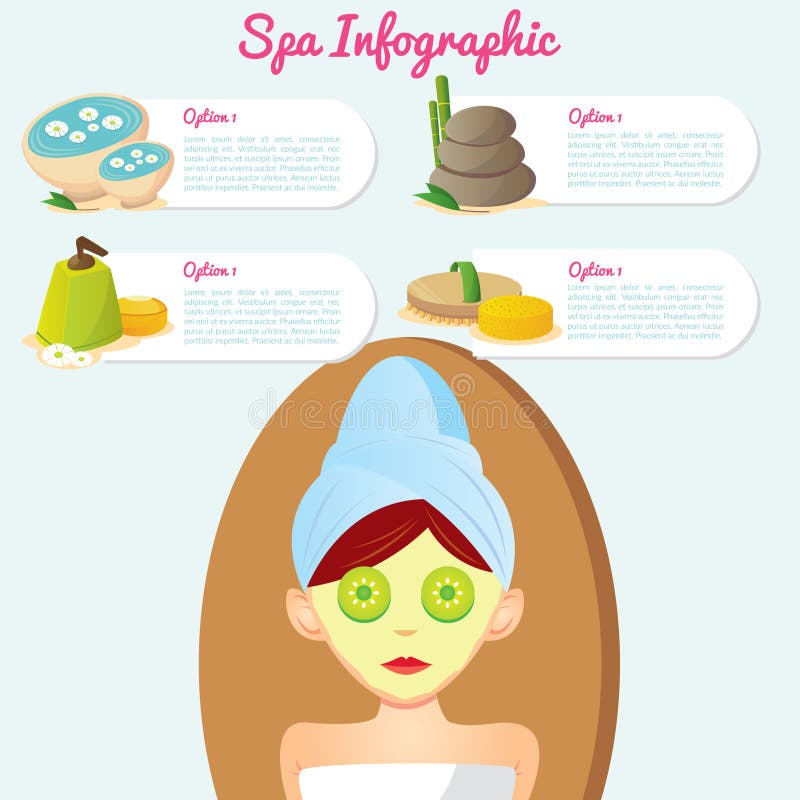 Spa Infographic. Vector Illustration Decorative Design Stock Vector ...