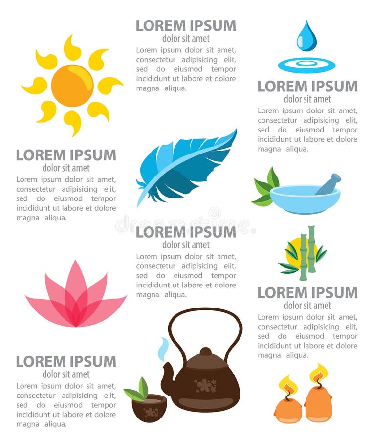 Spa infographics stock vector. Illustration of infographics - 106396884
