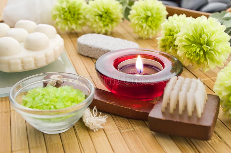 Spa items stock image. Image of healthy, soap, care, black - 18944229