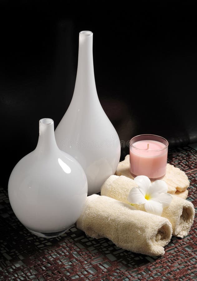 Spa items stock photo. Image of item, hygienic, candles - 16682852