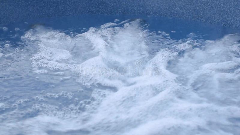 Spa and Jacuzzi with Bubbles with Beautiful Blue Color Background ...