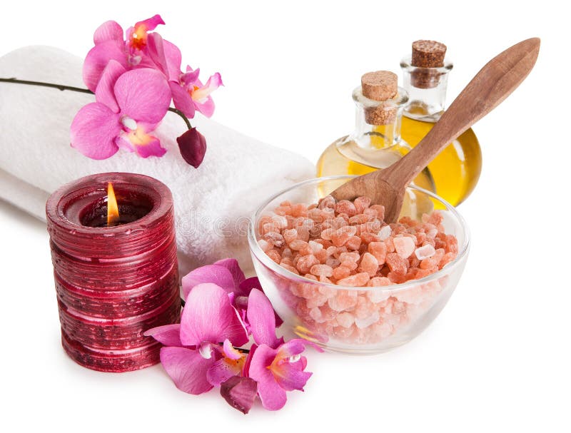 Spa Kit with Sea Salt stock photo. Image of cure, beauty - 57427726
