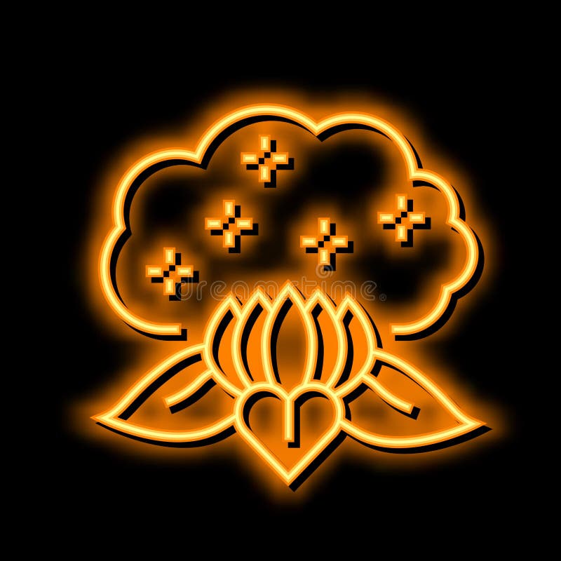 Spa Leaf Neon Glow Icon Illustration Stock Vector - Illustration of ...