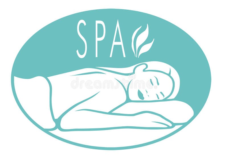 Spa Logo stock image. Image of female, blue, sauna, salon - 18439355