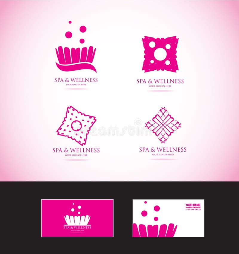 Spa logo stock vector. Illustration of logo, pink, design - 67690779