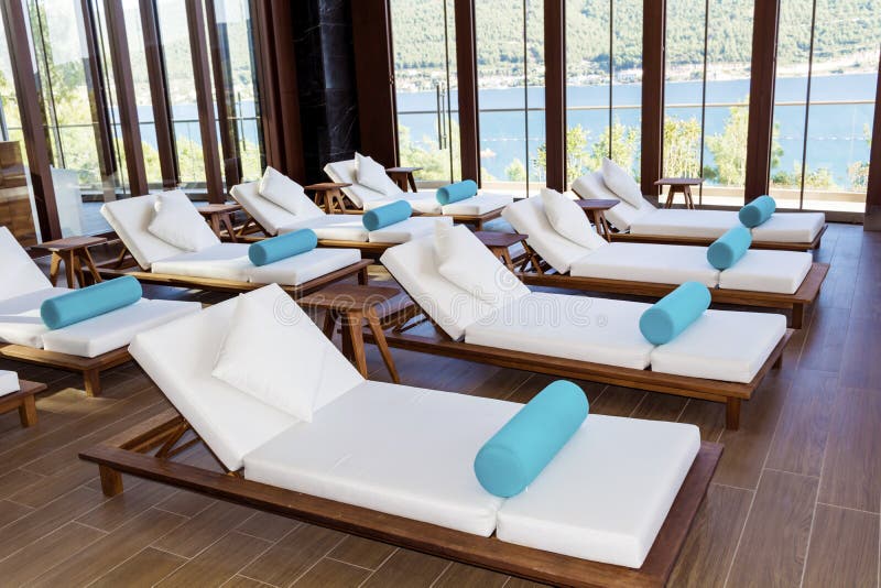 Spa Luxury Resort Pool Area Stock Image - Image of clean, beautiful ...