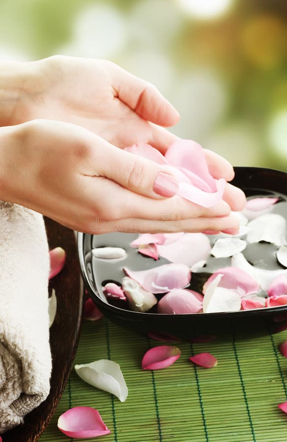 Spa.Manicure stock photo. Image of flower, beautiful - 13400018