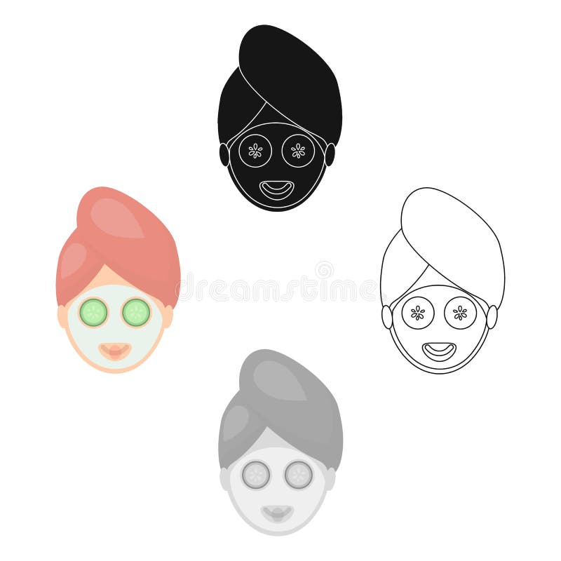 Spa Mask Icon of Vector Illustration for Web and Mobile Stock Vector ...