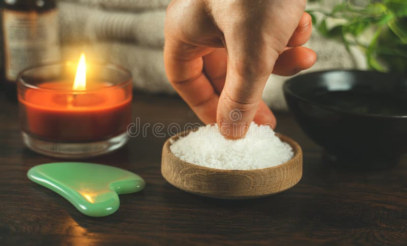 Spa and massage concept stock photo. Image of peaceful - 201879896