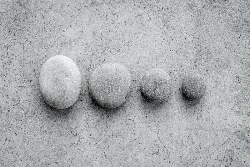 Spa Massage Gray Stones. Beauty Treatment Background Stock Photo ...