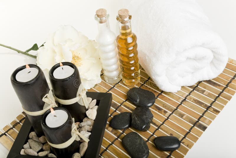 Spa & massage products stock image. Image of bathroom - 5006955