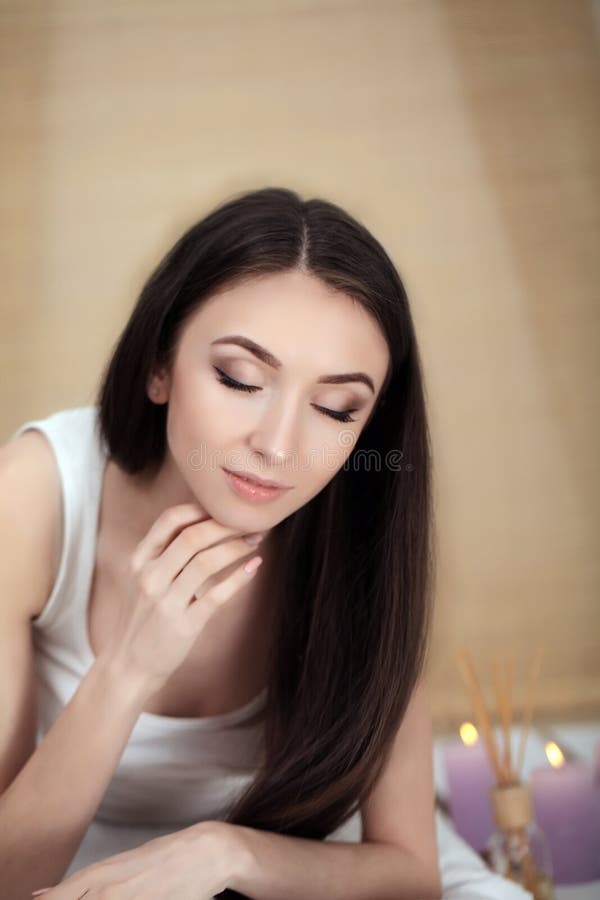 Spa Massage For Woman Therapist Massaging Female Body With Aromatherapy Oil Beautiful Healthy