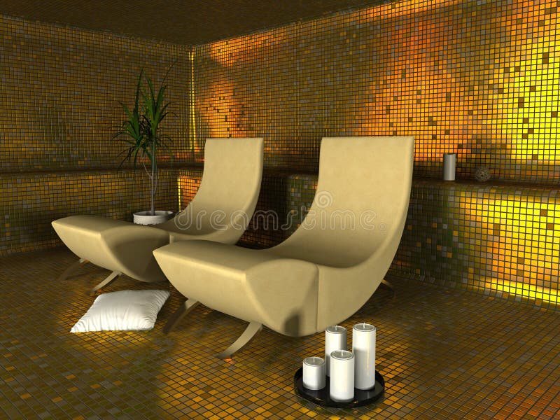 Spa modern interior stock photo. Image of architecture - 5528656