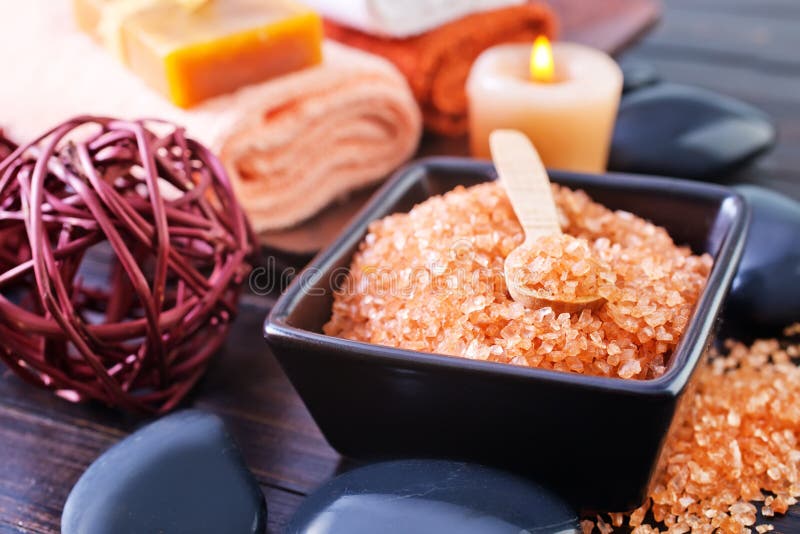 Spa objects stock photo. Image of salt, beauty, flower - 38697882