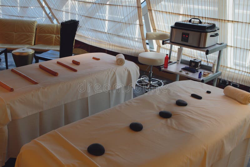 SPA Office Interior, Massage Couch Stock Image - Image of interior ...