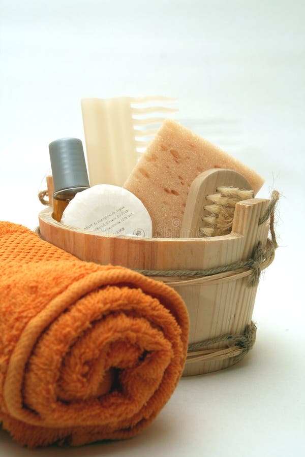 Spa and peace stock image. Image of rope, shower, orange - 4030629