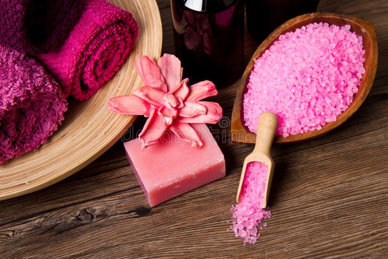 Spa stock photo. Image of salts, exotic, healthcare, pink - 35396528