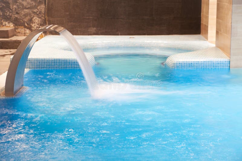 Spa pool in action stock image. Image of like, care, traditional - 18627637