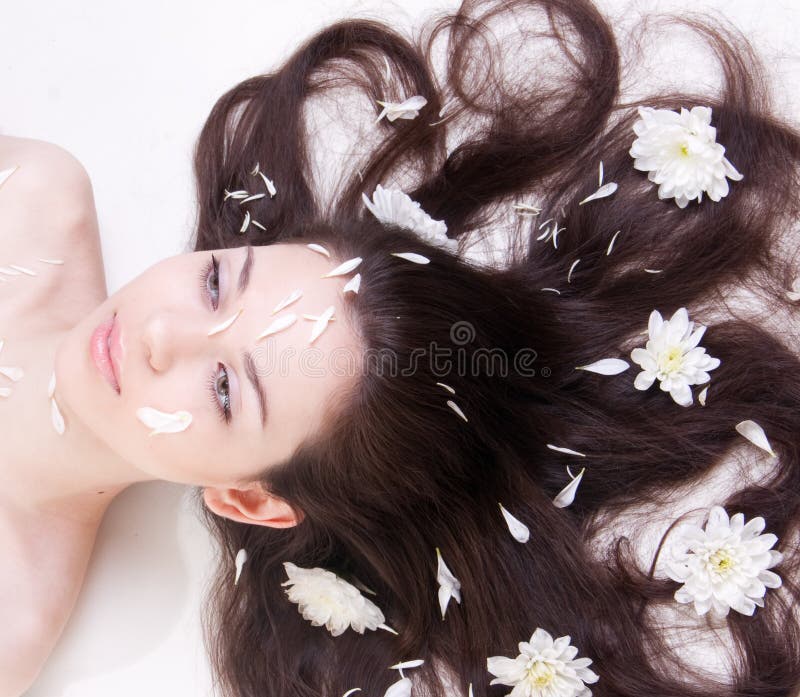 Spa portrait stock photo. Image of fresh, flower, sensuality - 12274412