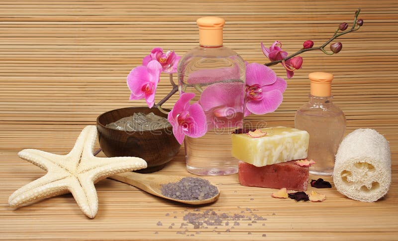 Spa products stock image. Image of cosmetic, aromatherapy - 13595993