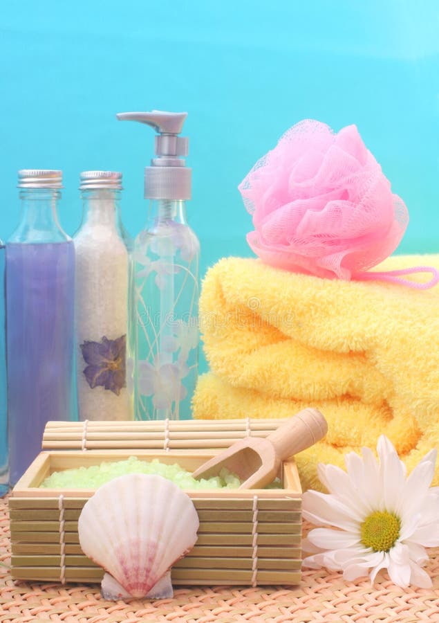 Bath and Spa Products stock photo. Image of star, salts - 2190164