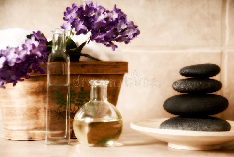 Spa products stock image. Image of lifestyle, flask, therapy - 3606345