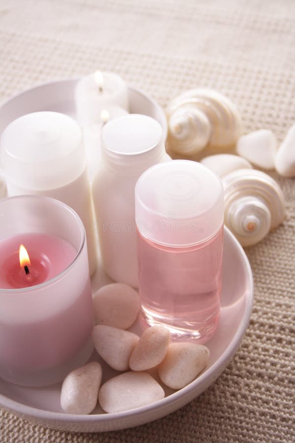 SPA products stock image. Image of lotion, scene, treatment - 6668319